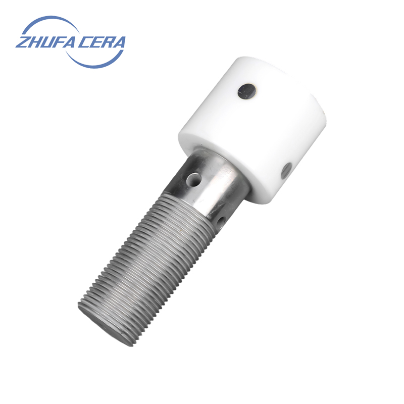 Zirconia Ceramic Valve Core with Metal Threaded Rod-Zhufa Pracision ...